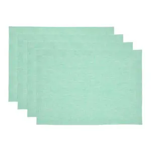 SOLINO HOME Linen Placematsathena Chambray Aqua