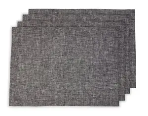 SOLINO HOME Linen Placematsathena Chambray Black