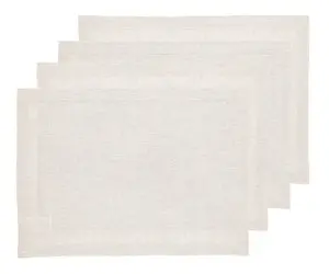 SOLINO HOME Linen Placematsathena Light Natural
