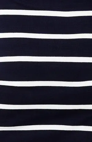 RIPE MATERNITY Valerie Stripe Long Sleeve Tunic Maternity Sweater Dress - Navy