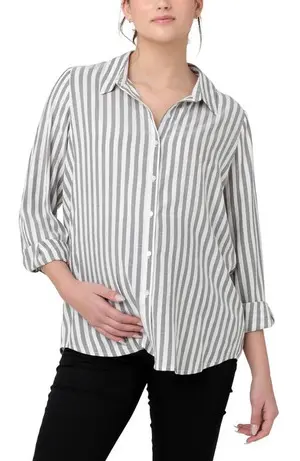 RIPE MATERNITY Lou Stripe Shirt