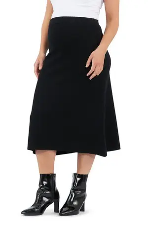 RIPE MATERNITY Knit Midi A-line Skirt
