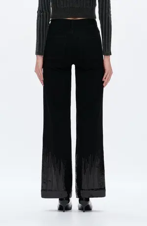 BAYEAS Sequin Embellished Wide Leg Pants