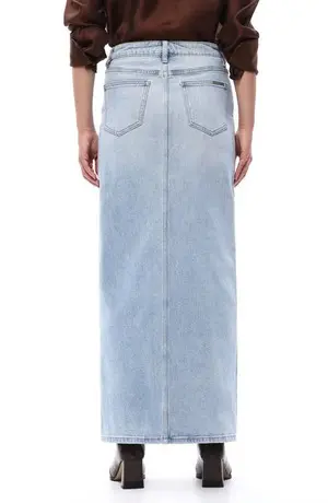 BAYEAS Stretch Denim Maxi Skirt