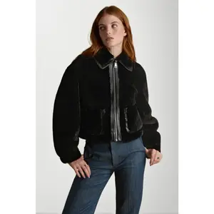 FURNIQ UK Lila Shearling Jacket - Black