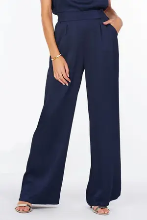 BISHOP + YOUNG Micro Plisse Pull-on Pant - Indigo
