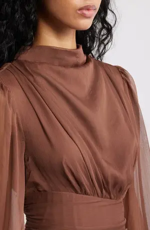 PETAL & PUP Neveah Long Sleeve Maxi Dress