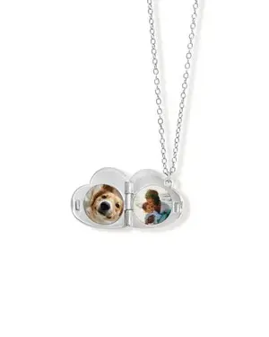 Astley Clarke Mini Heart Locket Necklace - Silver