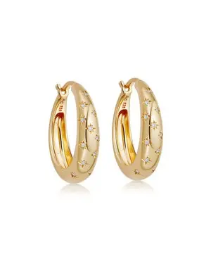 Astley Clarke Celestial Hoop Earrings - Tiny Star