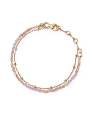 Astley Clarke Gold Vermeil Biography Bracelet - Mother Of Pearl
