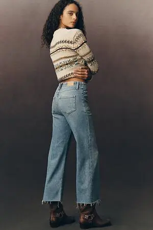 Paige Anessa High-rise Crop Wide-leg Jeans