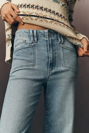 Paige Anessa High-rise Crop Wide-leg Jeans