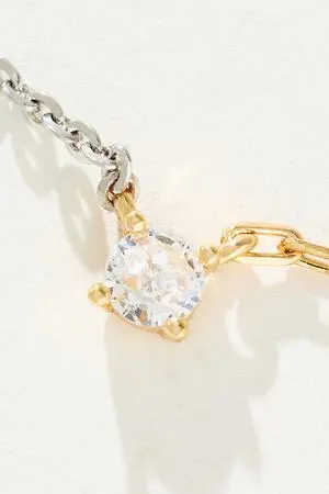 Anthropologie Two-tone Link Necklace