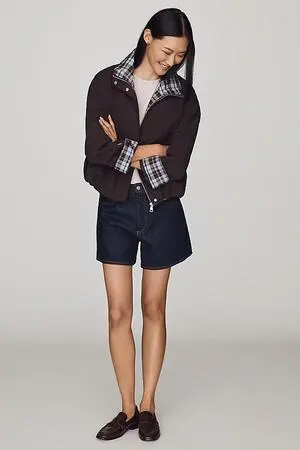 PILCRO Duncan Bubble Utility Jacket - Chocolate