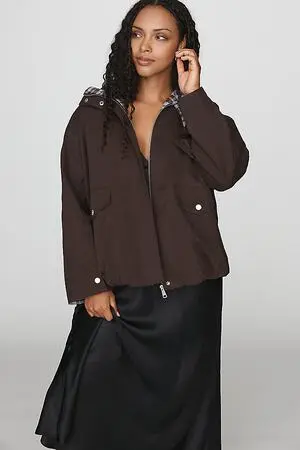 PILCRO Duncan Bubble Utility Jacket - Chocolate