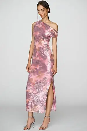 Bhldn Lola Stretch Sequin Midi Dress - Pink Pattern