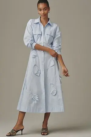 Maeve Floral A-line Shirt Dress