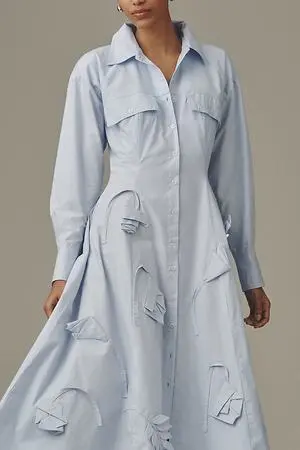 Maeve Floral A-line Shirt Dress