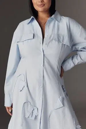 Maeve Floral A-line Shirt Dress