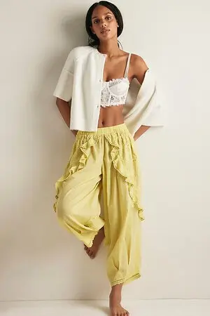 Free People Intimately Loved You First House Pants - Silent Lime