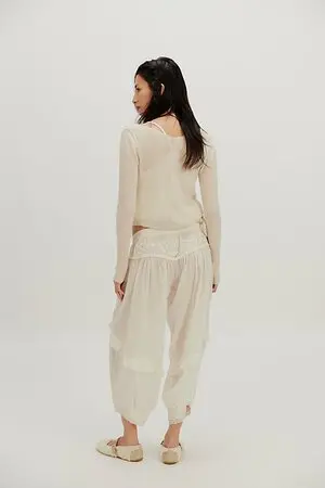 Free People Intimately Loved You First House Pants - White Alyssum