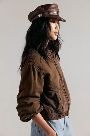 UNDERSTATED LEATHER Cadet Cap - Brown