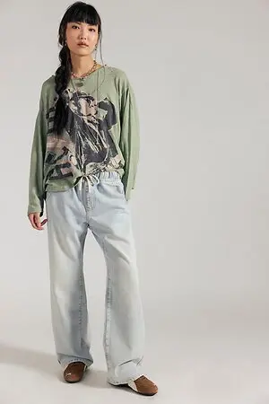 MAGNOLIA PEARL Ac/dc Rock N' Roll Viggo Long Sleeve Tee - Green