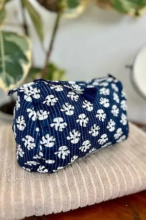 BE DEVA Nali Cosmetic Bag - Cerulean Blue