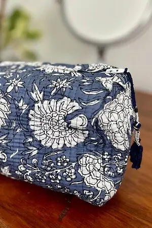 BE DEVA Anja Cosmetic Bag - Blue