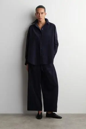 Cos Elasticated Corduroy Barrel-leg Trousers