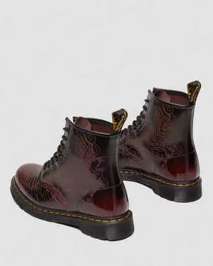 Dr. Martens 1460 Phoenix Arcadia Leather Boots - Red