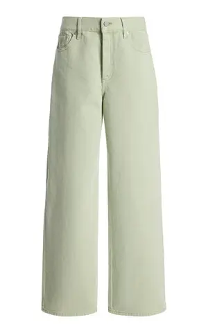 BY MALENE BIRGER Vinola Mid-rise Wide-leg Jeans - Green