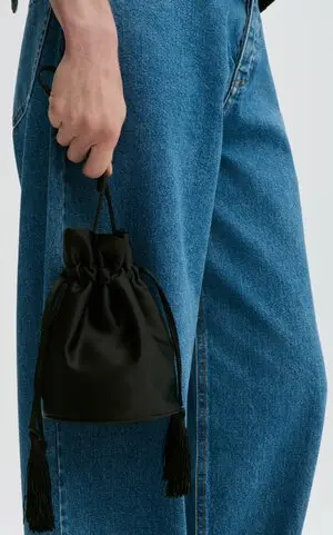 BY MALENE BIRGER Landinna Drawstring Bag With Tassel Embellishments