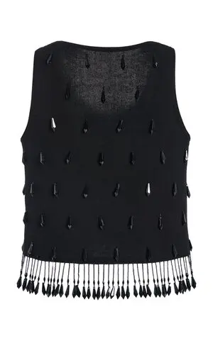 BY MALENE BIRGER Hysa Bead-embellished Tank Top