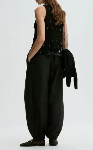 BY MALENE BIRGER Hysa Bead-embellished Tank Top