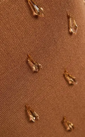 BY MALENE BIRGER Hysa Bead-embellished Tank Top - Bronze