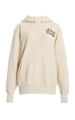 LES TIEN X Raoul's Cotton Fleece Hoodie - Ivory