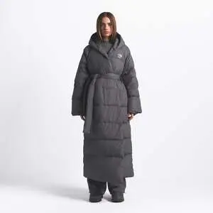SKIMS The North Face X Nuptse Wrap Parka - Gunmetal