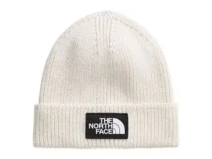 The North Face Logo Box Beanie - White Dune