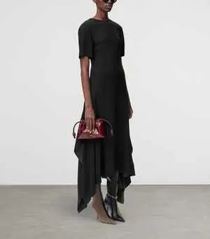Loewe Leather-trim Maxi Dress