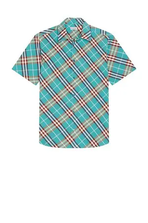 Burberry Robert Check Shirt In Blue
