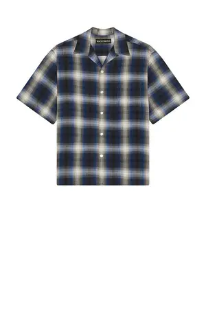 WACKO MARIA Ombre Check Open Collar Shirt