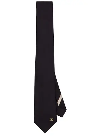 Valentino Garavani V Logo Neck Tie - Nero & Oro