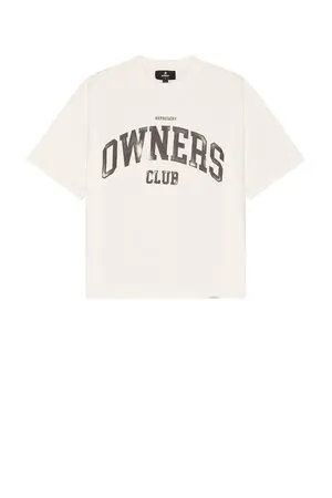 REPRESENT Owners Club Tee In White - Flat White