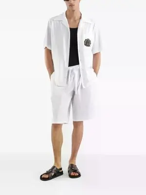 Dolce & Gabbana Logo Patch Cotton Shorts