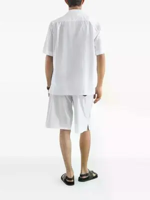 Dolce & Gabbana Logo Patch Cotton Shorts