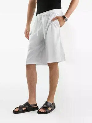 Dolce & Gabbana Logo Patch Cotton Shorts