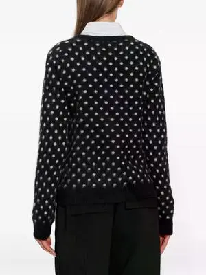 GANNI Polka Dot Cardigan