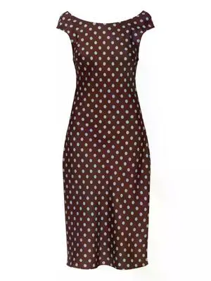 Posse Polka Dot Midi Dress