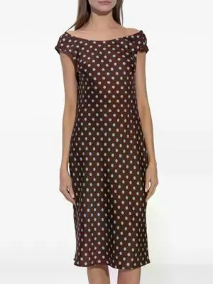 Posse Polka Dot Midi Dress